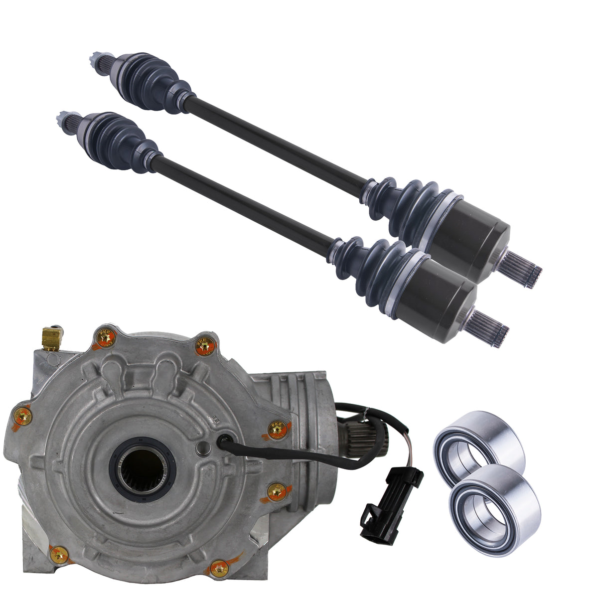 Polaris ATV / UTV Front Differential Axles & Wheel Bearings Bundle ...